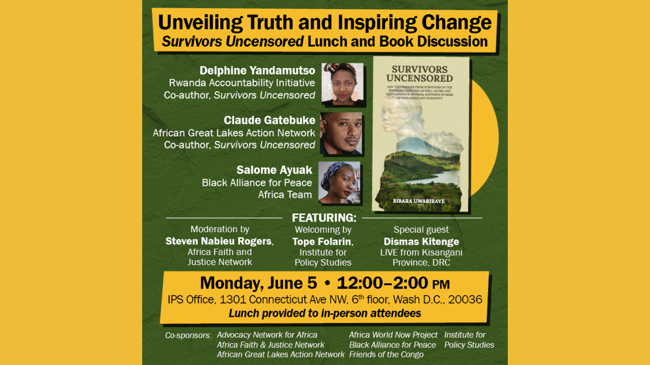 Survivors of Rwanda Genocide Speak Out Against U.S. Militarization of ...